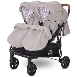 Carucior pentru gemeni Lorelli Duo 2021 Dark Grey Lighthouse| Hippoland