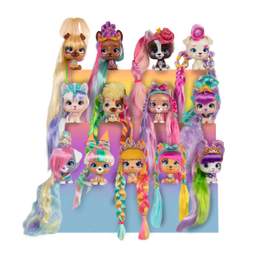 Catelus cu 9 surprize VIP Pets Color Boost | Hippoland