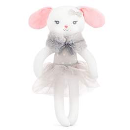 Papusa iepuras de plus Amek cu fusta balet 32 cm | Hippoland