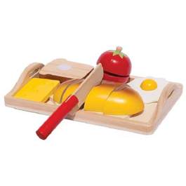 Platou cu mic dejun din lemn New Classic Toys | Hippoland