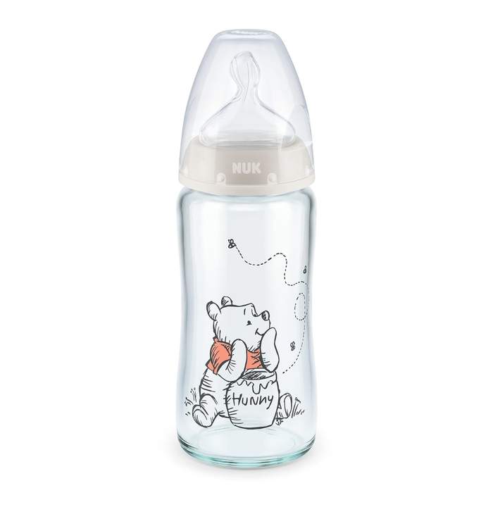 Biberon de sticla Nuk First Choice Plus 240ml Winnie The Pooh cu ...