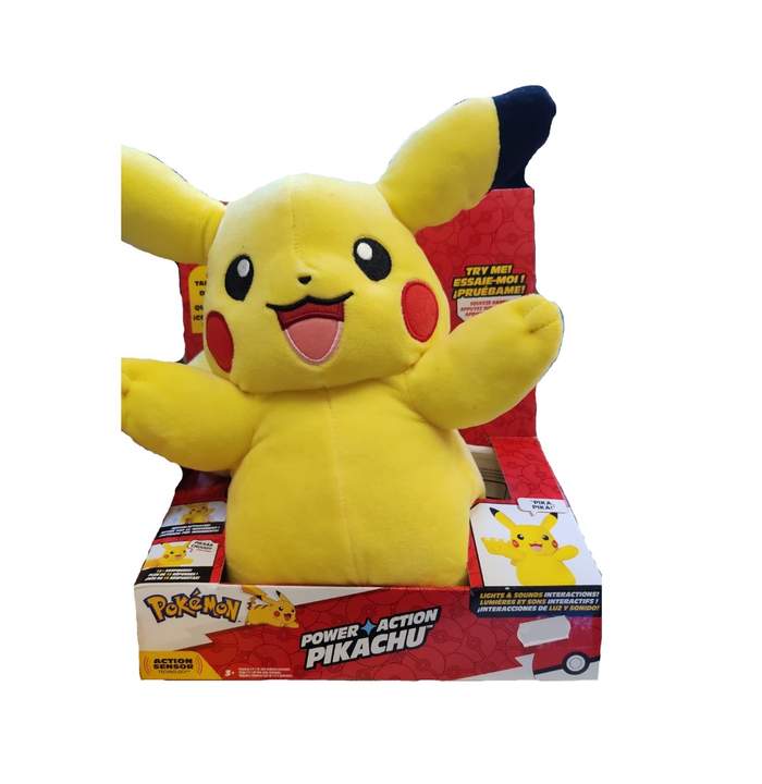 Figurina de plus interactiva Pikachu Power Action Pokemon 25 cm | Hippoland